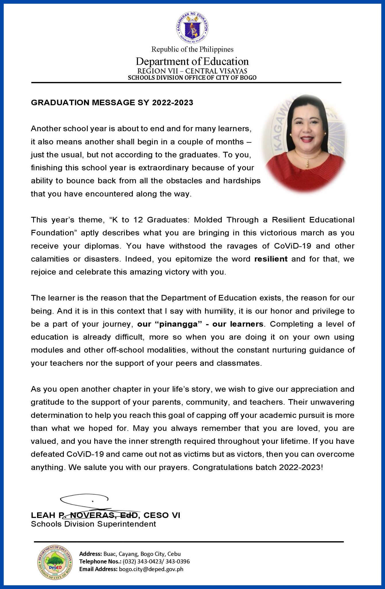 DepEd Bogo City Division | Just another WordPress site